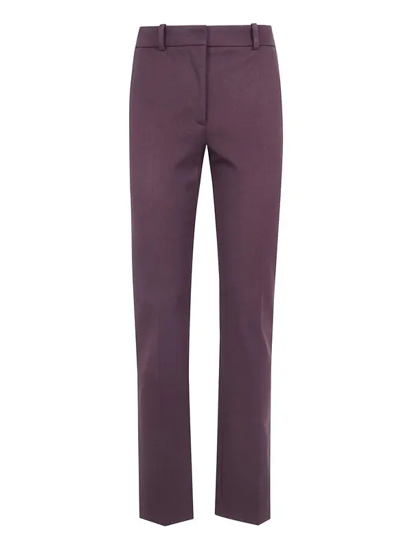 JOSEPH Stretch Gabardine Trousers - Red
