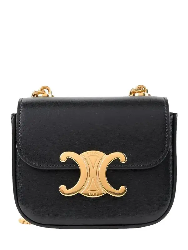 Celine Leather Mini Bag - Black