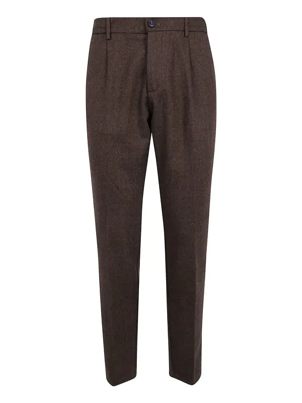CRUNA Pants Elastic Waist Drawstring "mitte - Brown