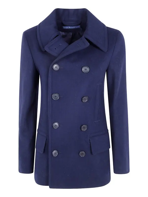 Polo Ralph Lauren Woven Wool Coat - Blue