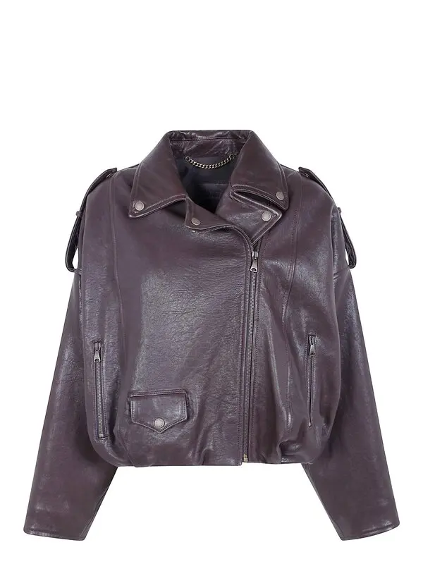 EMMETI Jacket Biker "adrian Nuova Zelanda - Brown