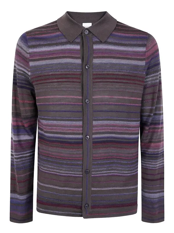 Paul Smith Button-through Fine Knit Sweater - Red