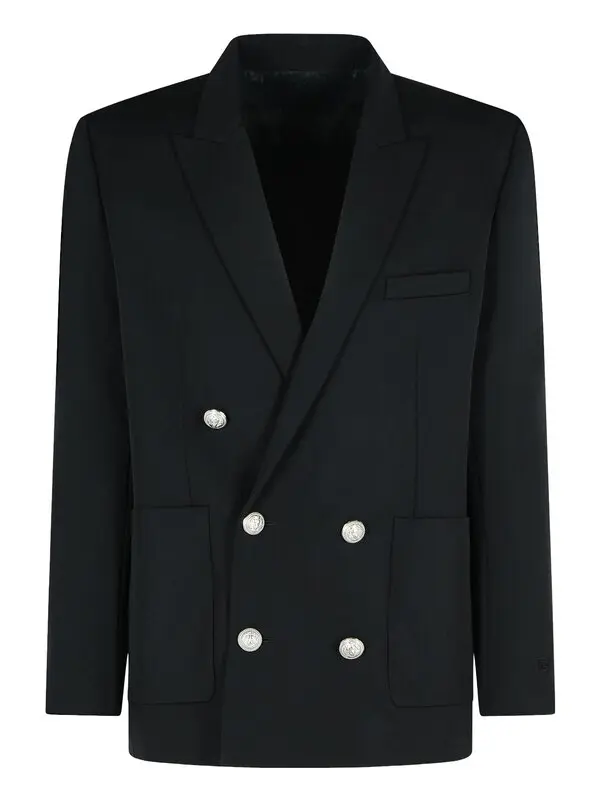 Balmain Virgin Wool Blazer - Black