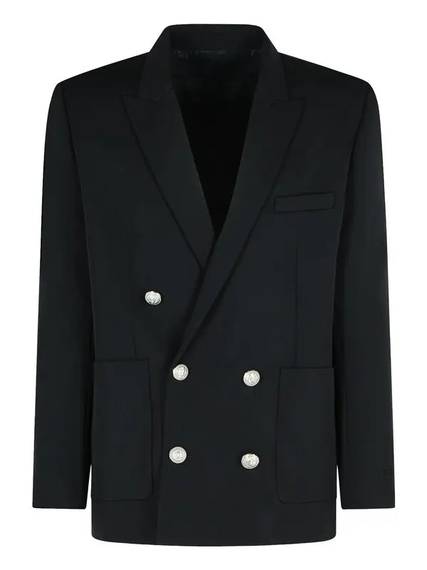 Balmain Virgin Wool Blazer - Black
