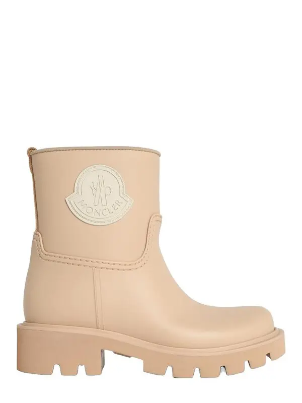 Moncler Kickstream Rain Boots - Cream