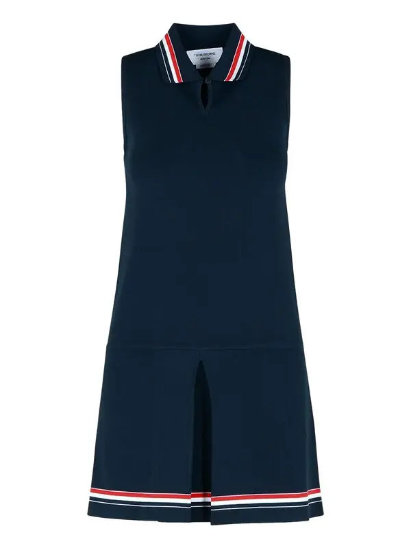 Thom Browne Viscose Blend Tennis Dress - Blue