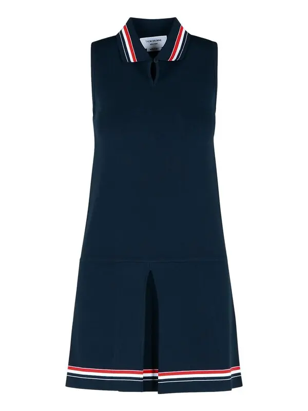 Thom Browne Viscose Blend Tennis Dress - Blue