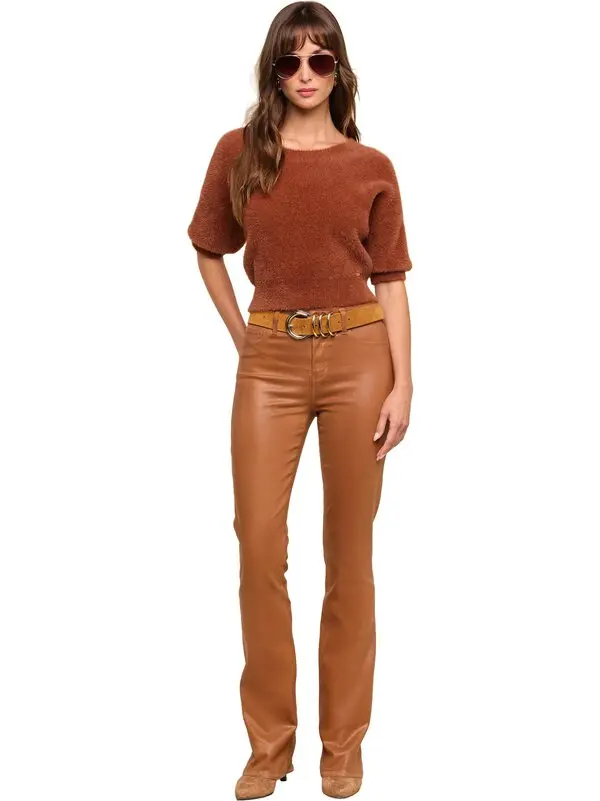 L'Agence Selma Coated Boot-cut Jean - Java Coated