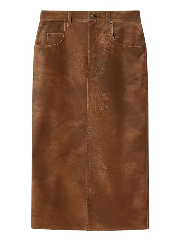 ETOILE Bisane Midi Skirt - Brown