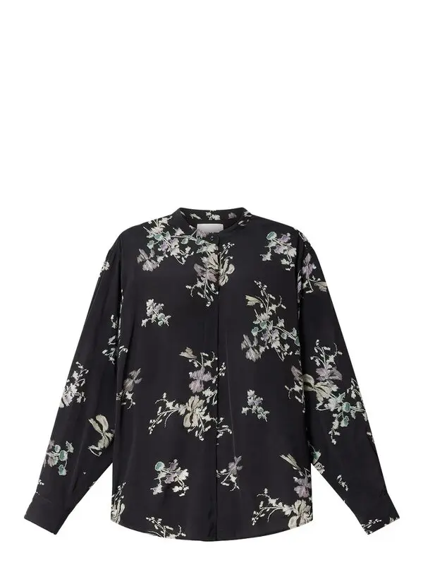 ETOILE Catchell Floral Print Shirt - Black