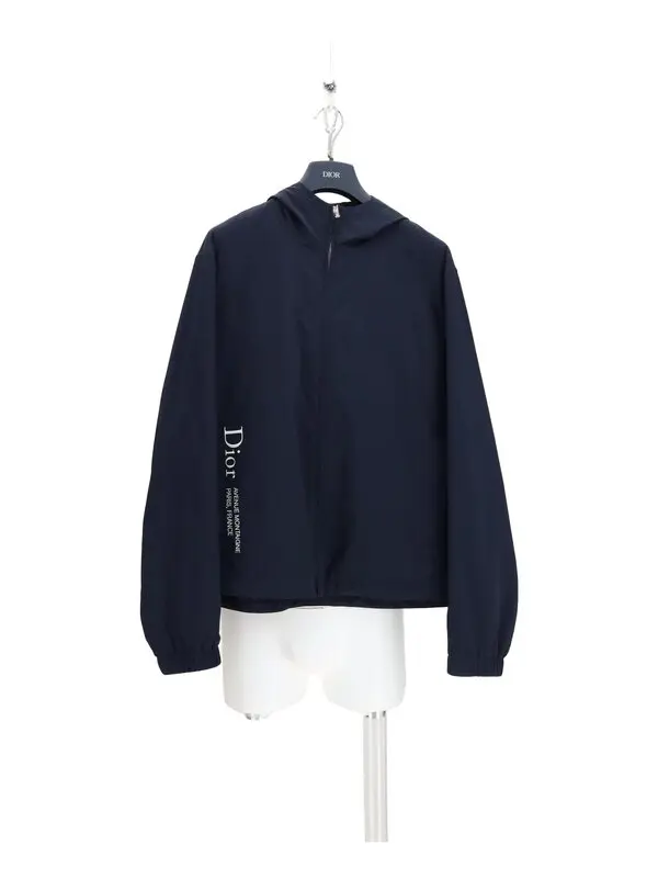 Dior Nylon Montaigne Corto Caban - Blue