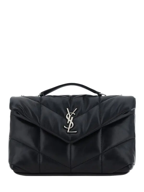 Saint Laurent Lambskin Mini Shoulder Bag - Black