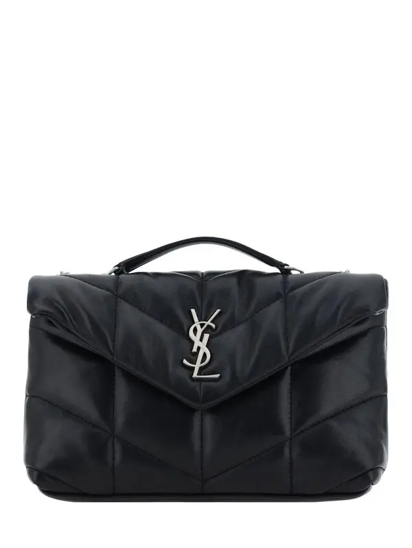 Saint Laurent Lambskin Mini Shoulder Bag - Black