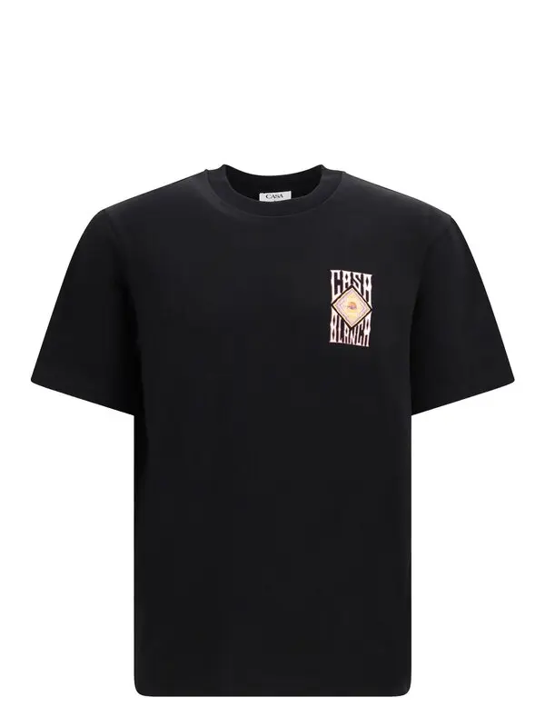 Casablanca Hermons Mirage Print T-shirt - Black