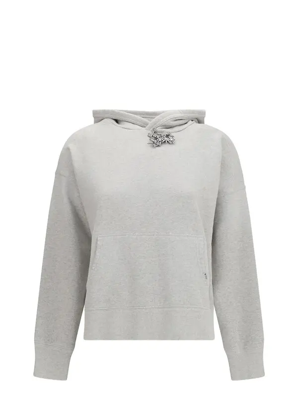 Prada Cotton Fleece Hoodie - Gray