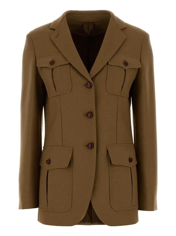 Max Mara Wool Locusta Blazer - Brown