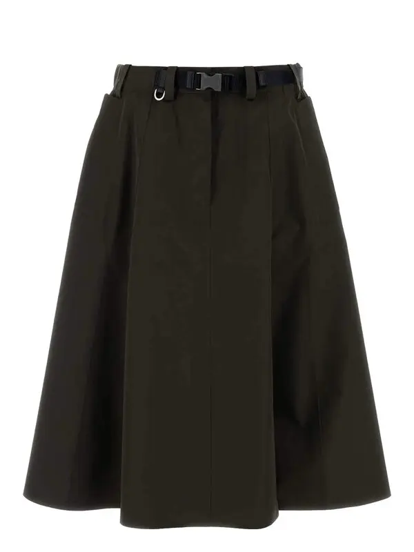 Prada Army Tech Fabric Skirt - Green