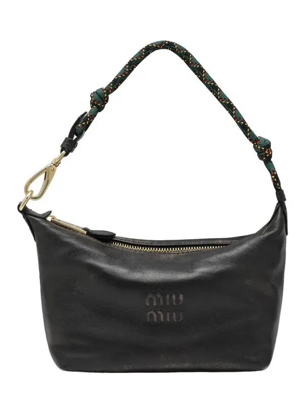 Miu Miu Nappa Leather Pouch - Brown