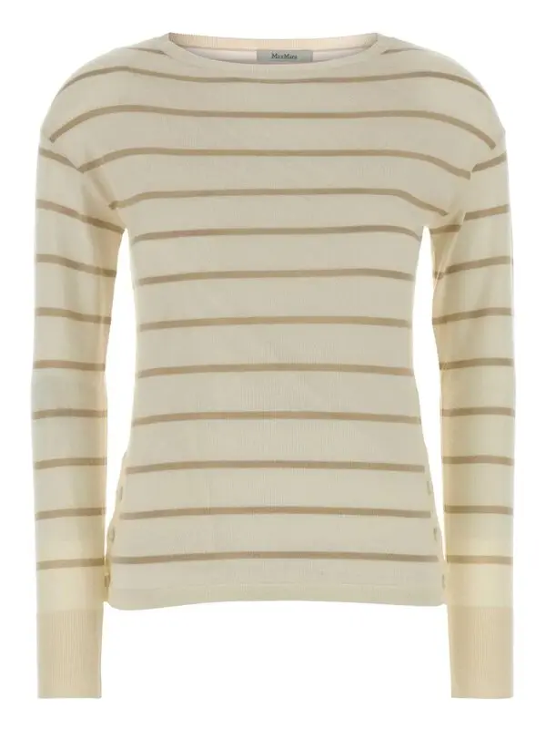 Max Mara Embroidered Cashmere Blend Tabella Sweater - Multicolor
