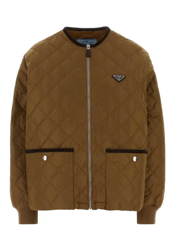 Prada Quilted Bomber Jacket - Multicolor