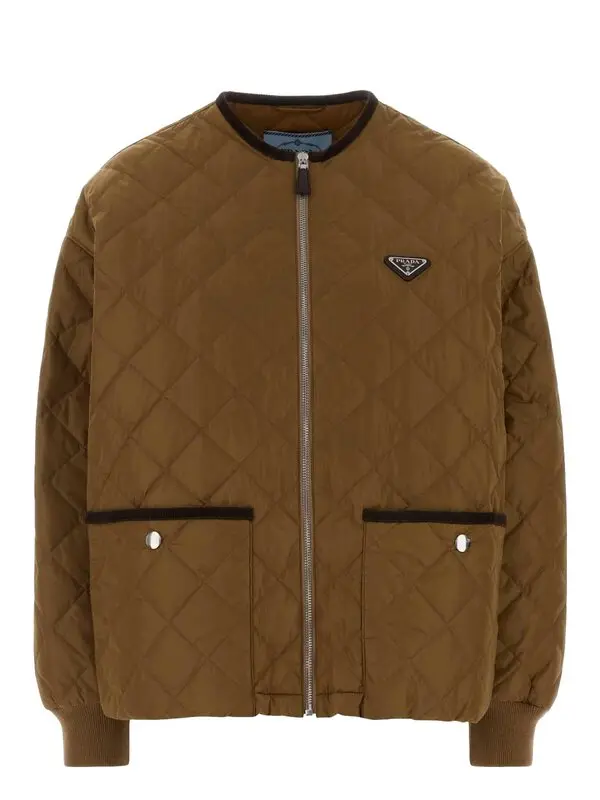 Prada Quilted Bomber Jacket - Multicolor