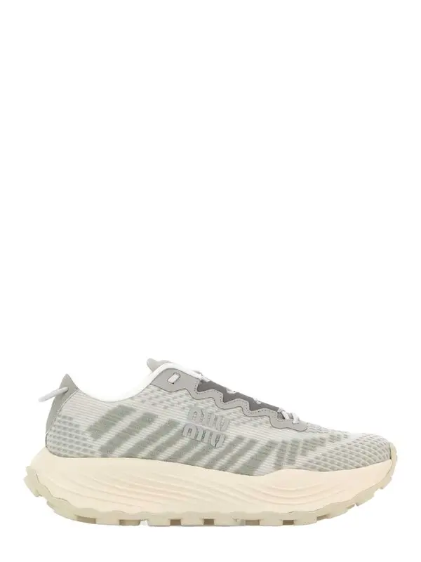 Miu Miu Two-tone Fabric Sneakers - Multicolor