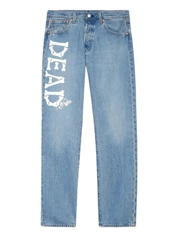 LEVI'S X Grateful Dead 501 Jeans 'medium Wash - Blue