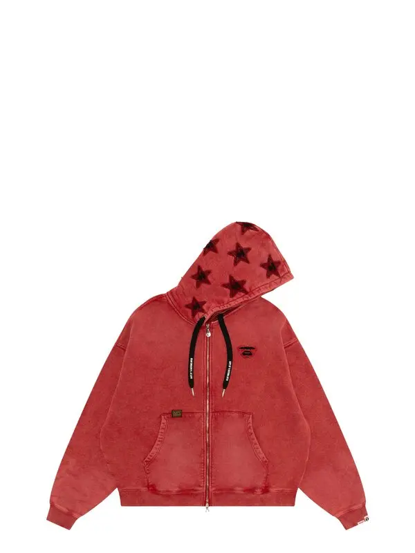 AAPE BY *A BATHING APE Moonface Zip-up Hoodie - Red