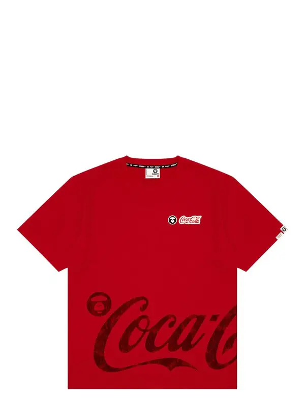 AAPE X Coca Cola Graphic Tee /light - Red