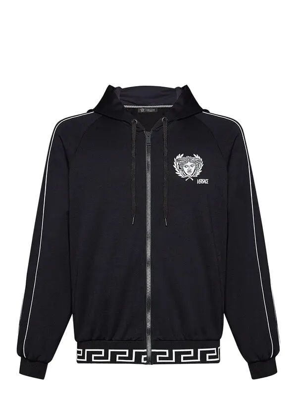 Versace Medusa Motif Gym Jacket - Black