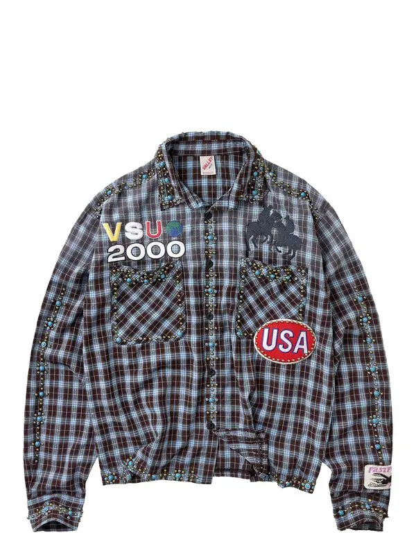 VALE FOREVER Topaz Flannel Shirt - Black