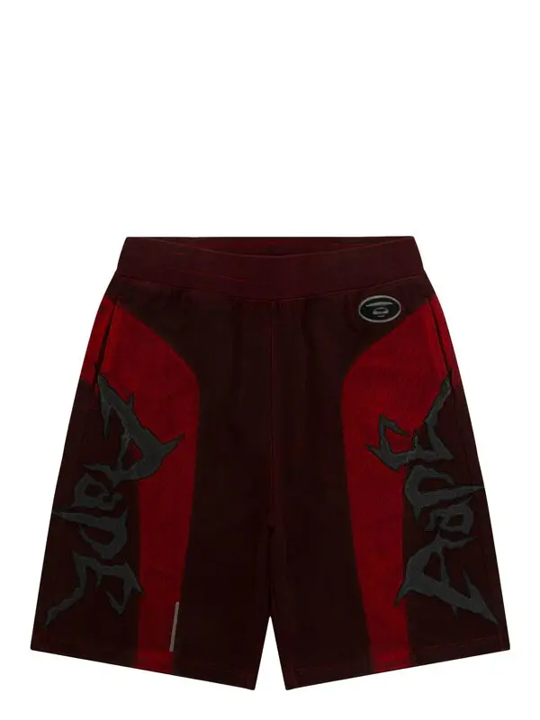AAPE Embroidered Sweat Shorts - Red