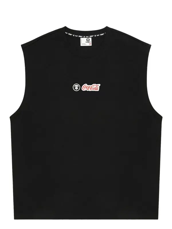 AAPE X Coca Cola Logo Tank Top - Black