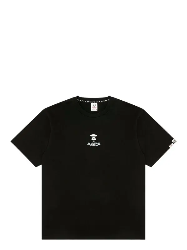 AAPE Moonface Logo Tee - Black