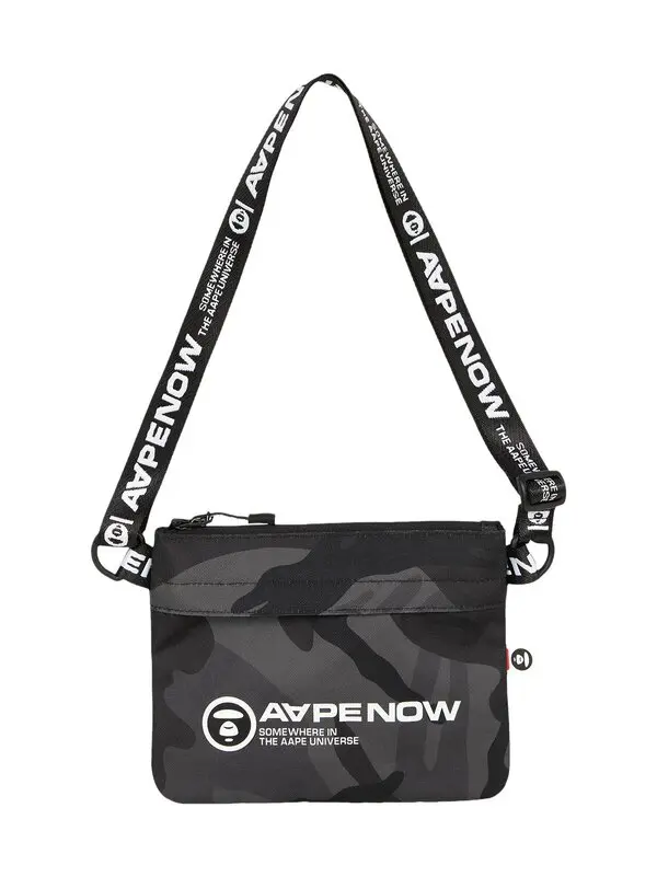 AAPE Camo Crossbody Bag - Black