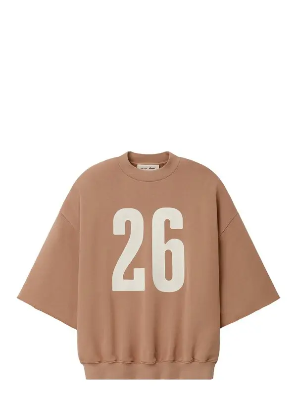 Fear Of God 3/4 Sleeve Crewneck - Brown