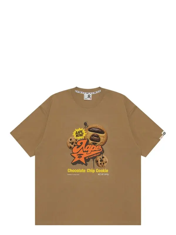 AAPE Now Graphic Tee 'beige/light - Tan