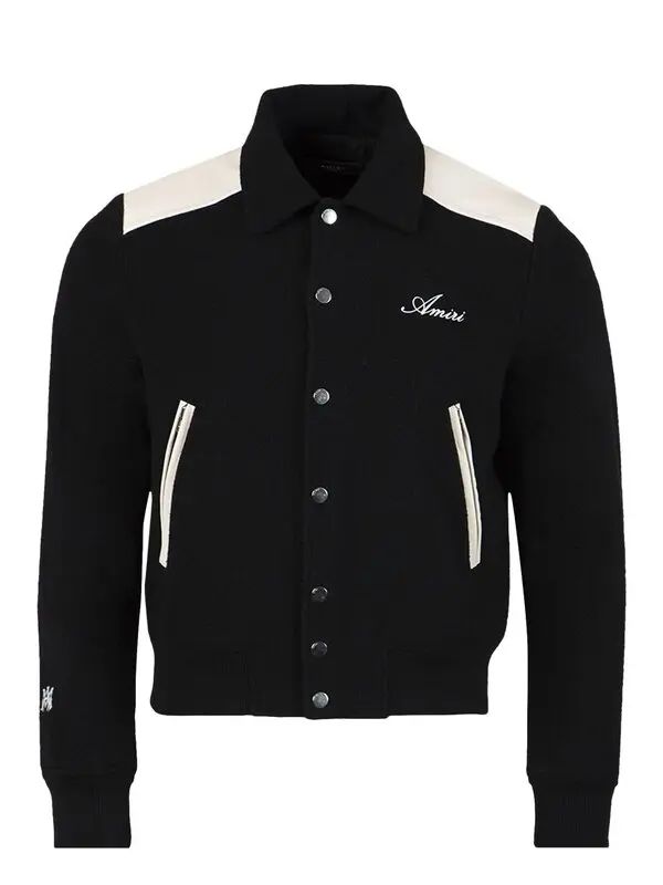 Amiri Western Varsity Jacket - Black