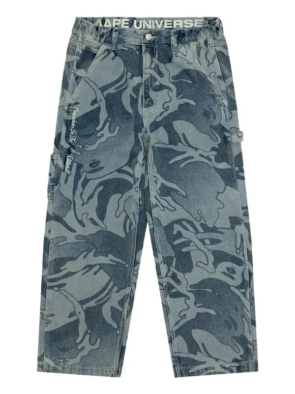 AAPE Unvs Unvs Camo Jeans /yellow - Blue