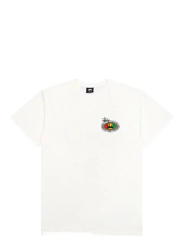 StÜssy Rasta Oval Pigment Dyed Tee 'natural - Tan