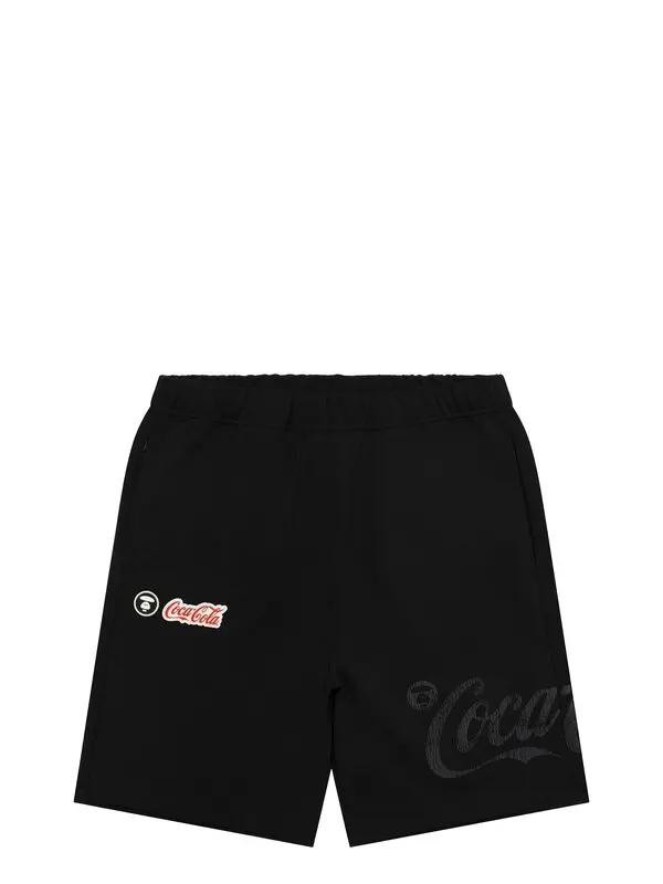AAPE X Coca Cola Sweat Shorts - Black