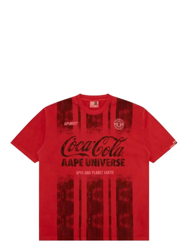 AAPE X Coca Cola Unvs Graphic Tee /light - Red