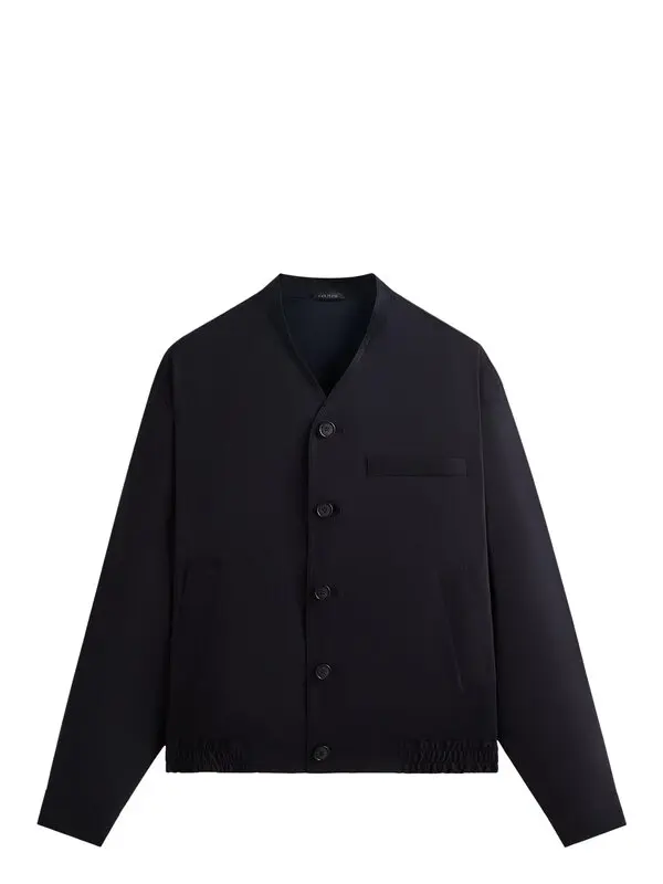 Kith X Giorgio Armani Collarless Bomber Jacket - Black