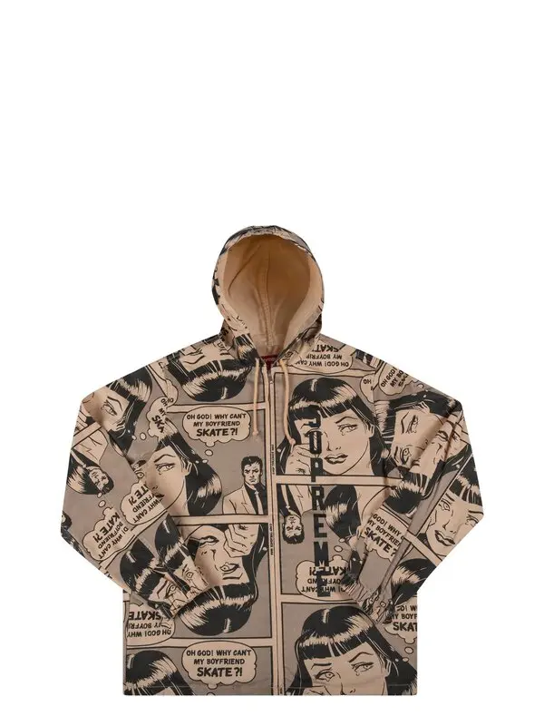Supreme X Thrasher Boyfriend Hooded Zip Up Jacket - Orange