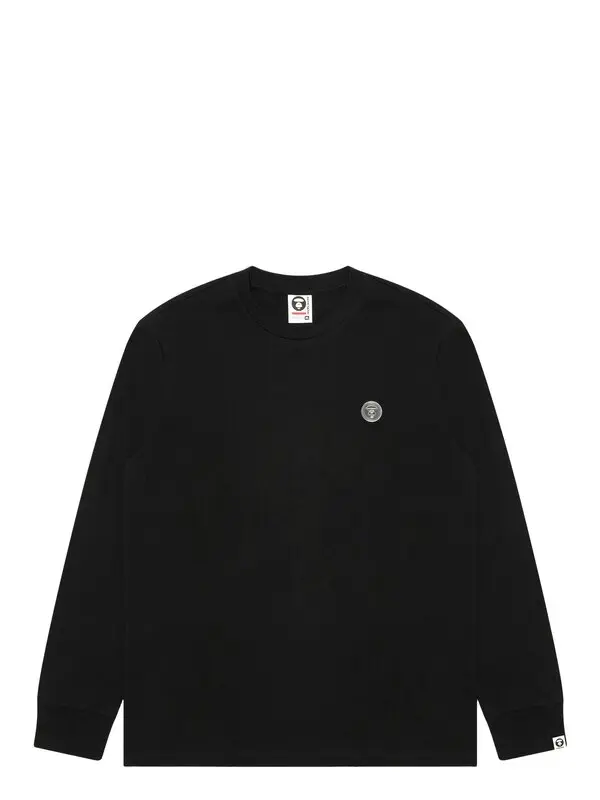 AAPE Now Moonface Long Sleeve Tee - Black