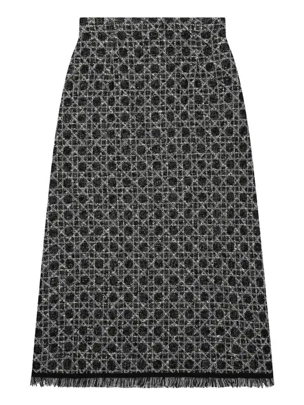 Dior Midi Skirt - Black