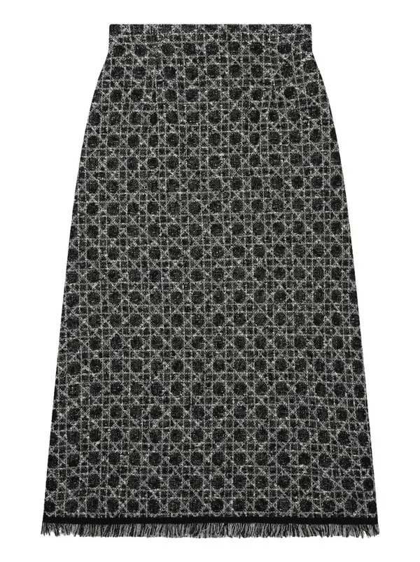 Dior Midi Skirt - Black