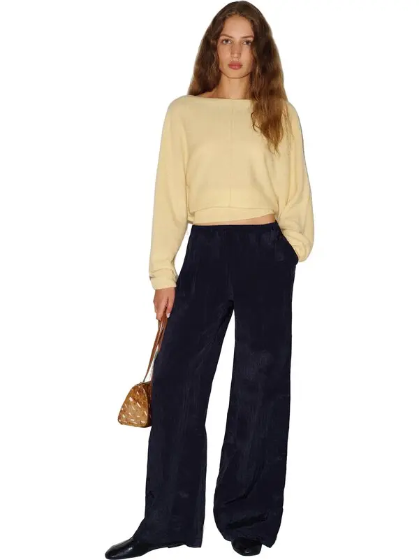 REFORMATION Elise Pant Crinkle - Black