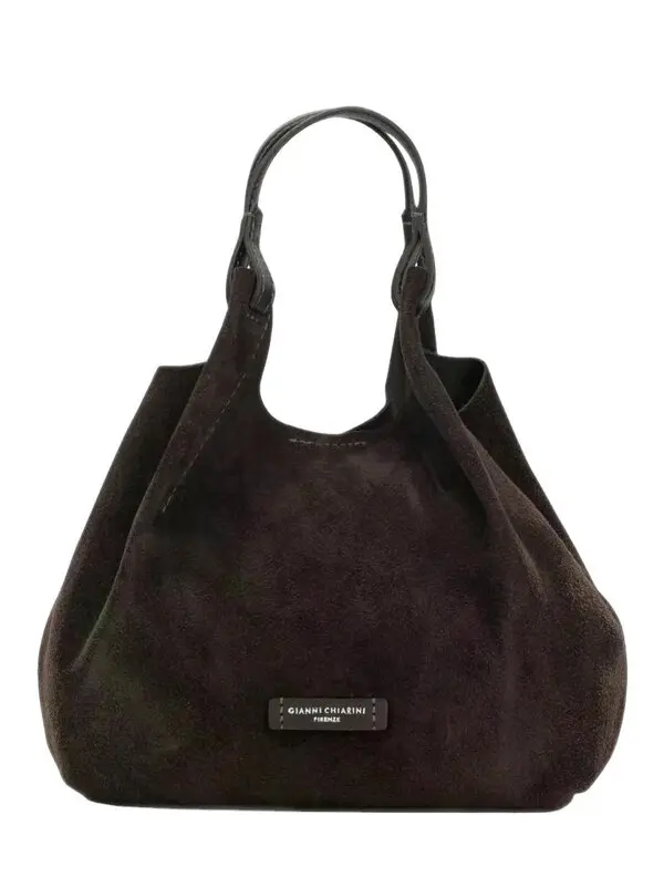 GIANNI CHIARINI Dua Suede Tote Bag - Brown