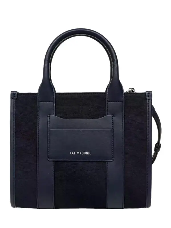 KAT MACONIE Small Bianca Logo-print Tote Bag - Blue